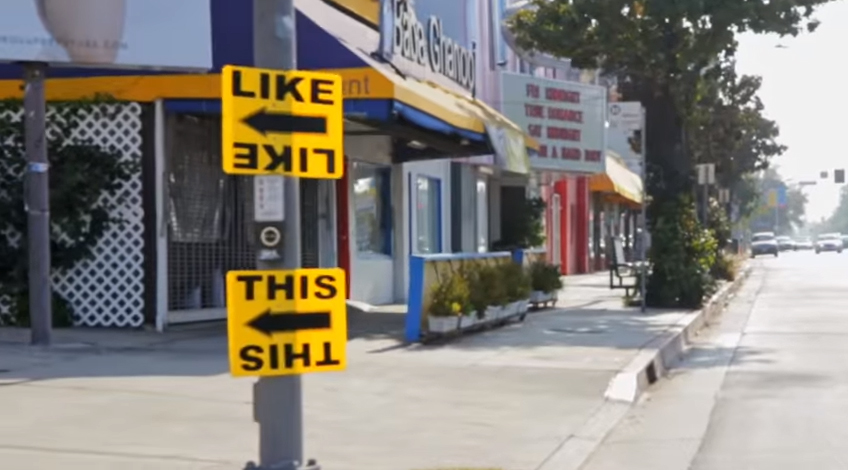 L.A. Misdirection: Secret Codes on Yellow Filming Location Signs - 99% ...