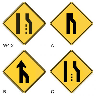 Lane Ends, Merge Left: Redesigning the W4-2 Road Sign to End Confusion ...